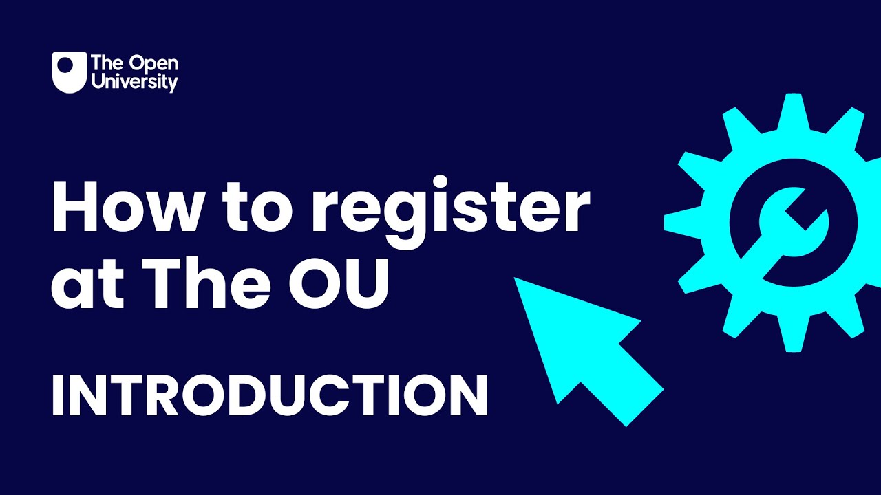 How to register at the OU – Introduction - YouTube