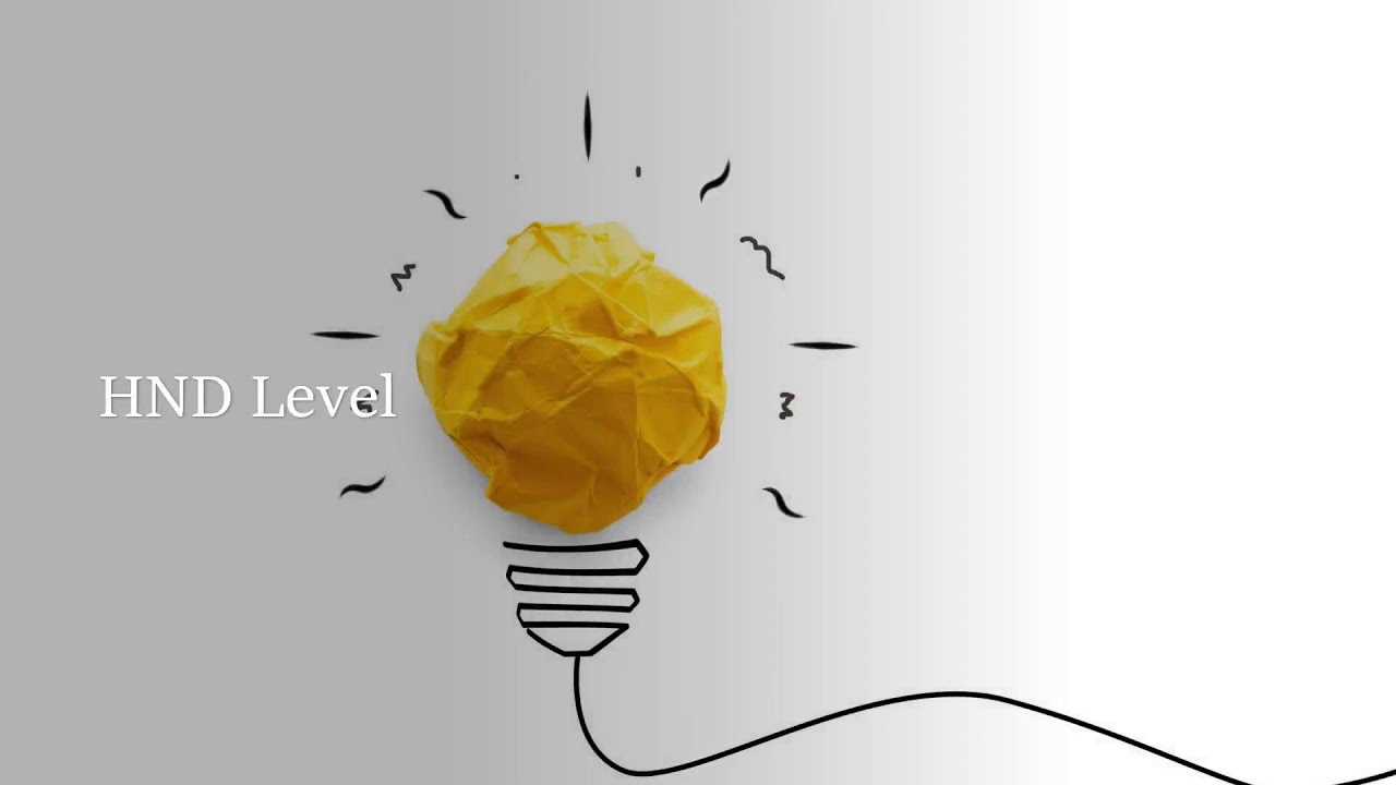 HND Level - YouTube