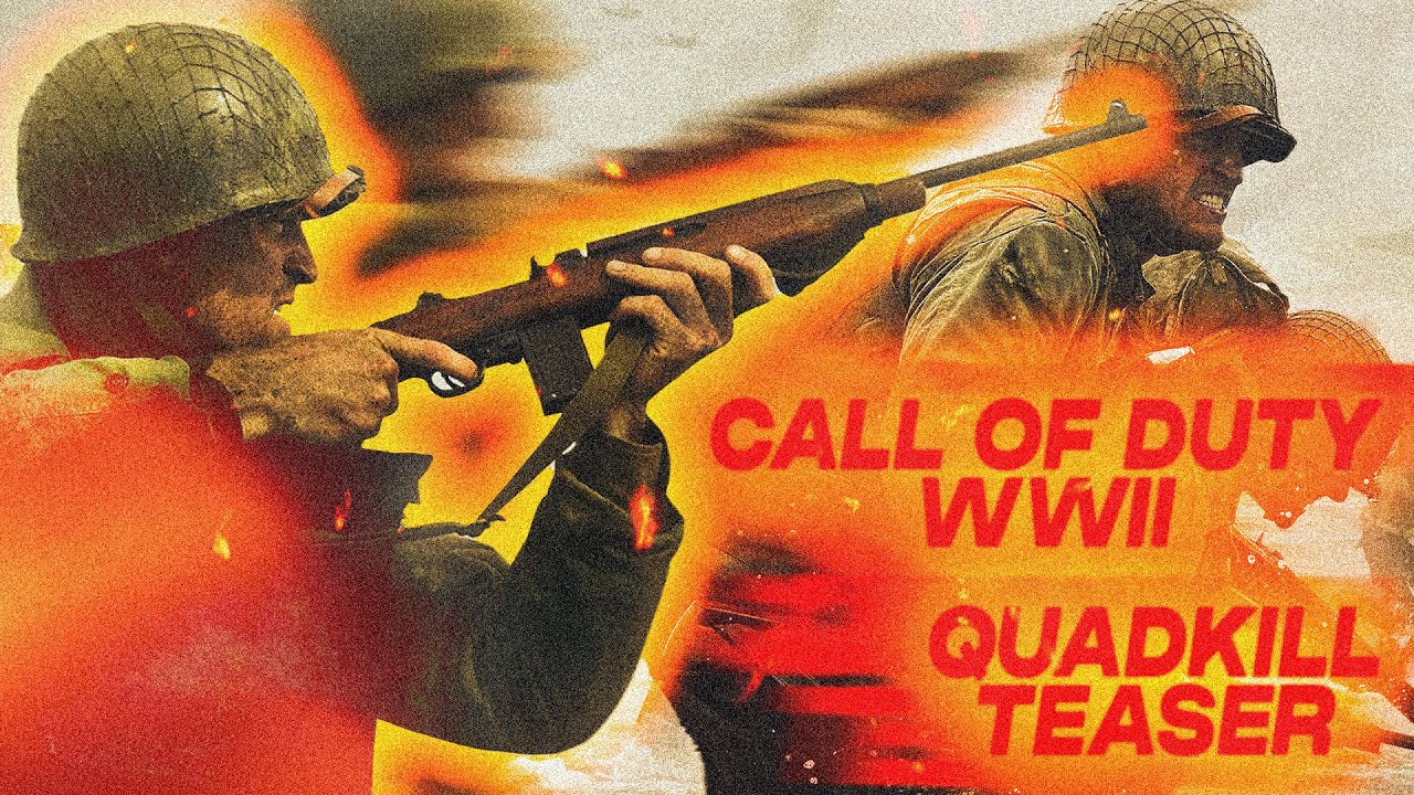 COD ww2 quad feed with every dlc weapon teaser - YouTube