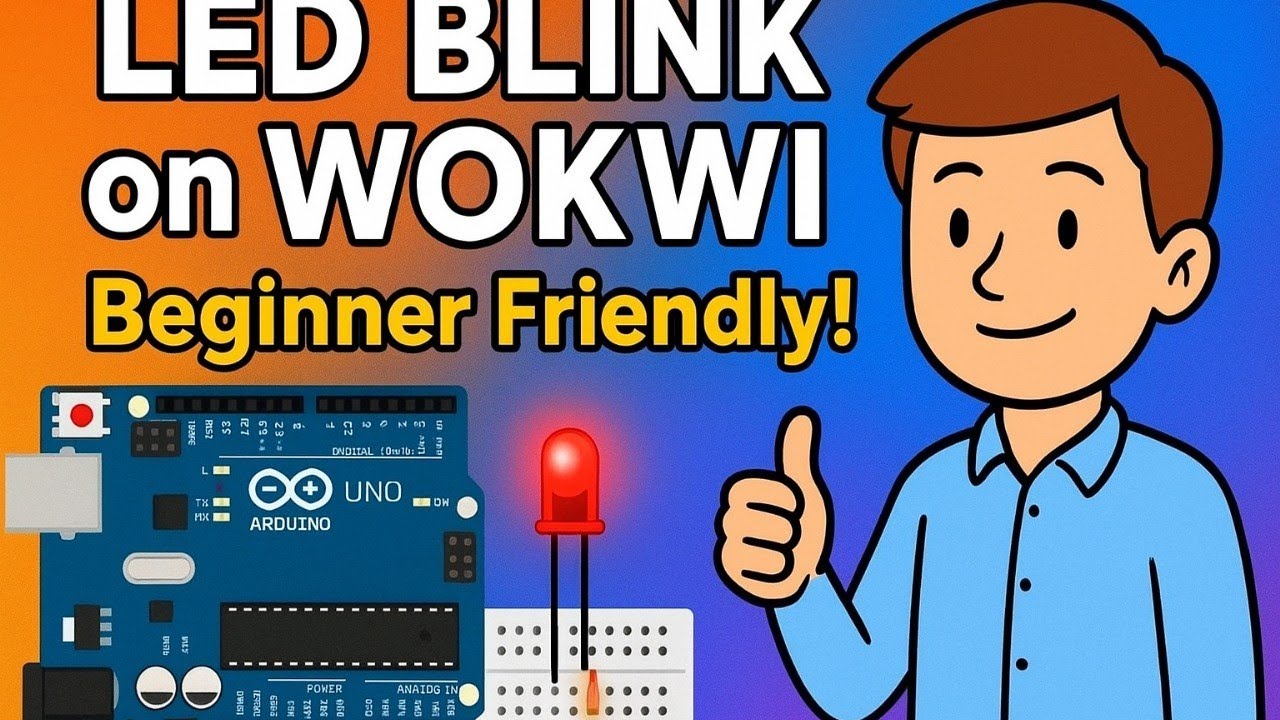 Arduino LED Blink on Wokwi | Perfect for Beginners (No Hardware Needed ...