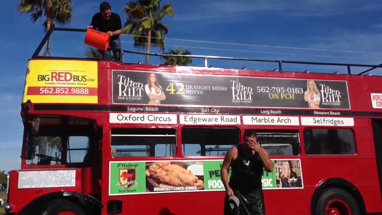 Big RED Bus Driver, ALS Ice Bucket Challenge - YouTube