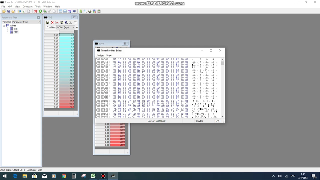 แนะนำการสร้างตาราง XDF tunerpro - YouTube