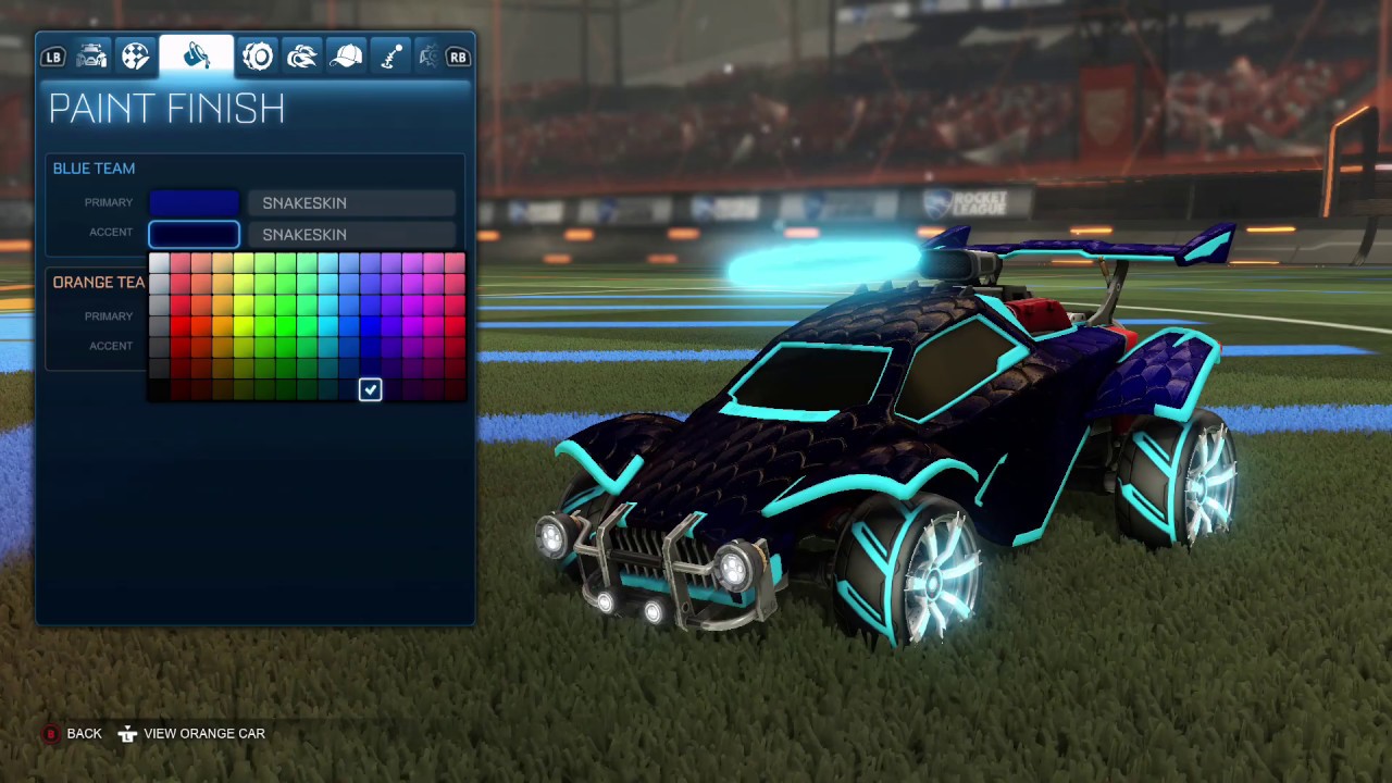 Sky Blue Octane Snakeskin Design - YouTube