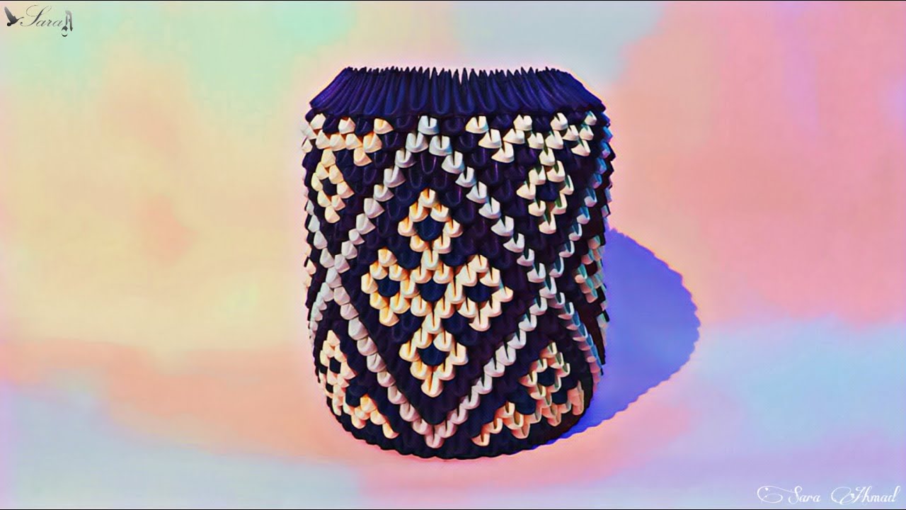 How to make 3d origami box 75 - YouTube