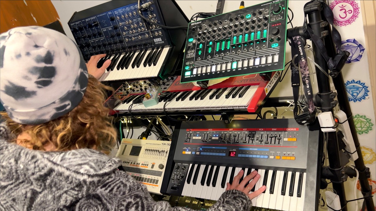 Music with the Vintage MS-20, Juno-106, TR-707, and TR-8 - YouTube