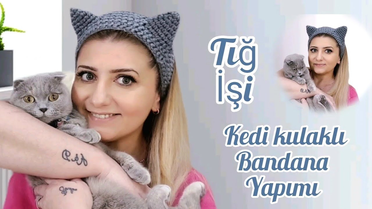 kızlar bu bandanaya bayılacak 💯👍tığ işi saç bandı & bandana yapılışı ...