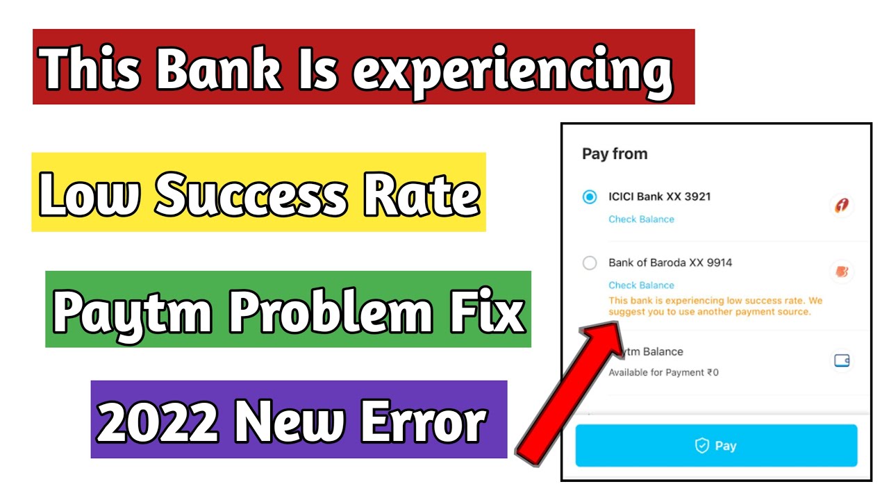 This Bank Is Experiencing Low Success Rate/This Bank Is Experiencing ...