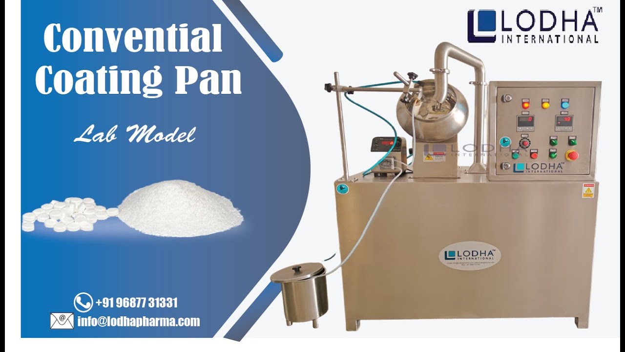 Conventional Coating Pan - Lab and R & D Model - YouTube