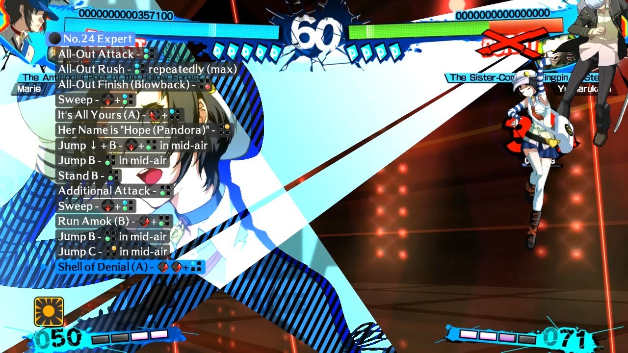 Persona 4 Arena Ultimax Marie Trial 24 - YouTube