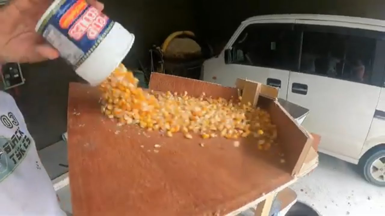 Adding a Hopper/Loading Tray to our Corn Grinder Machine - YouTube