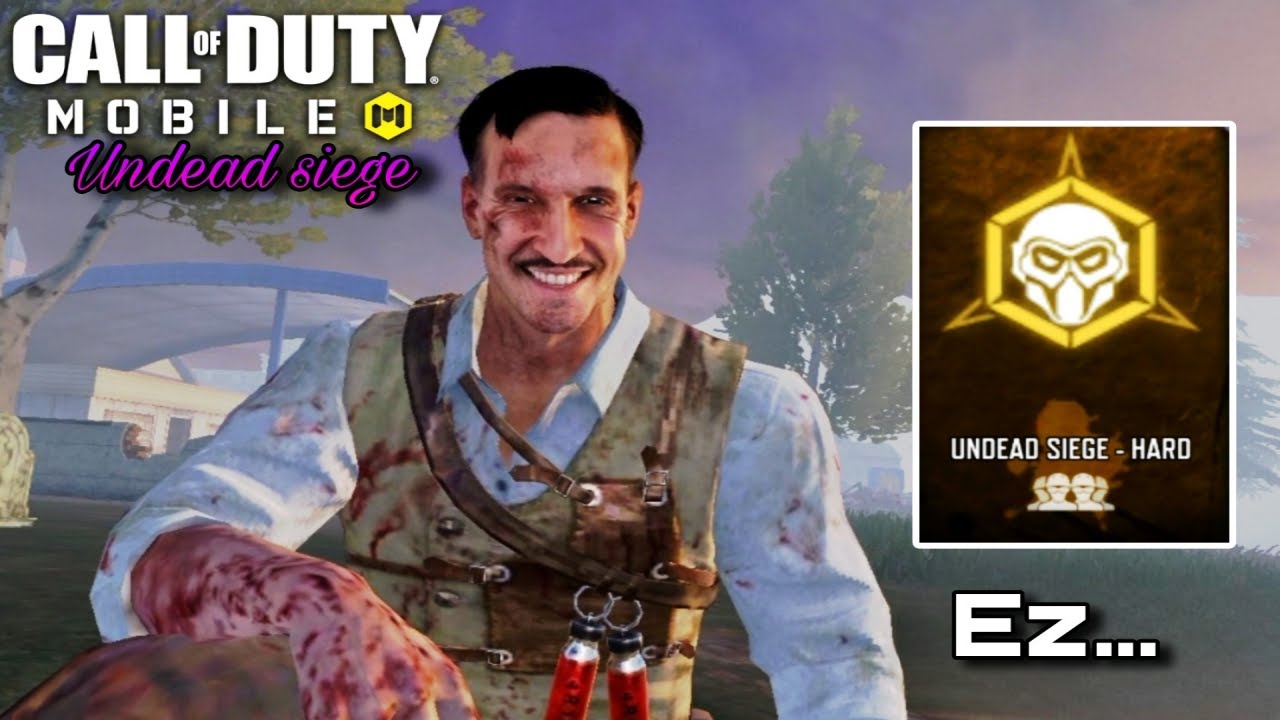 Undead Siege Hard Mode Gameplay COD: Mobile - YouTube