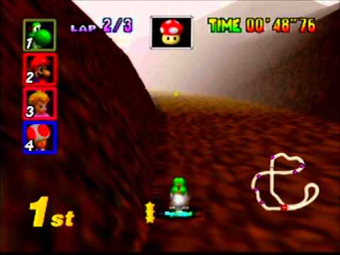 Myles ~ Mario Kart 64 - Choco Mountain 150CC N3lap 01'35"33 - YouTube
