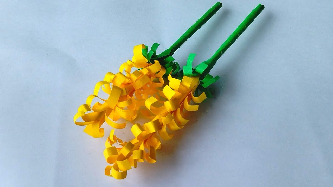 Easy handmade paper flowers | How to make a easy paper flowers ...