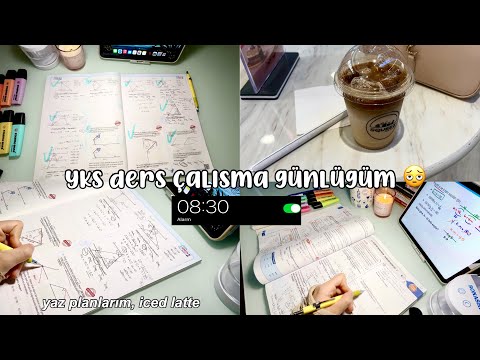 YKS DERS ÇALIŞMA GÜNLÜĞÜM 🩵 | Yaz planlarım, ders vlog, study vlog