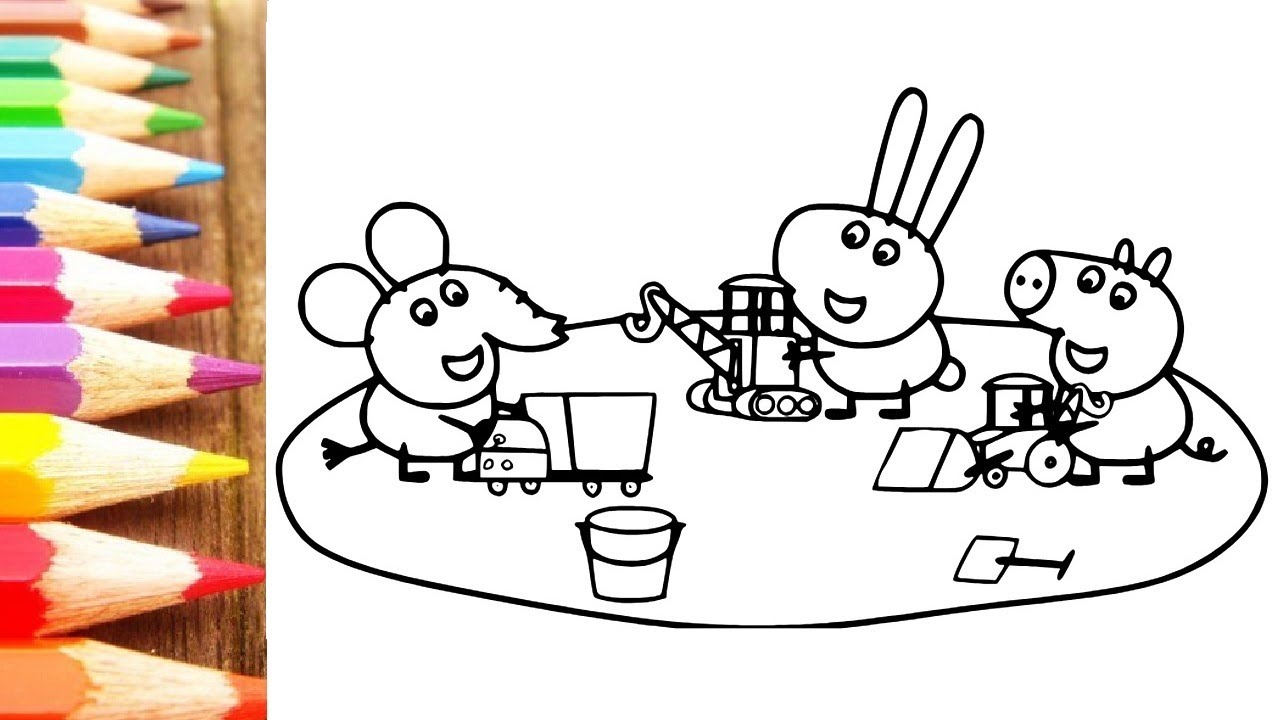 Peppa Pig Play With Friends | Nursery Rhymes & Kids Songs | Painting ...