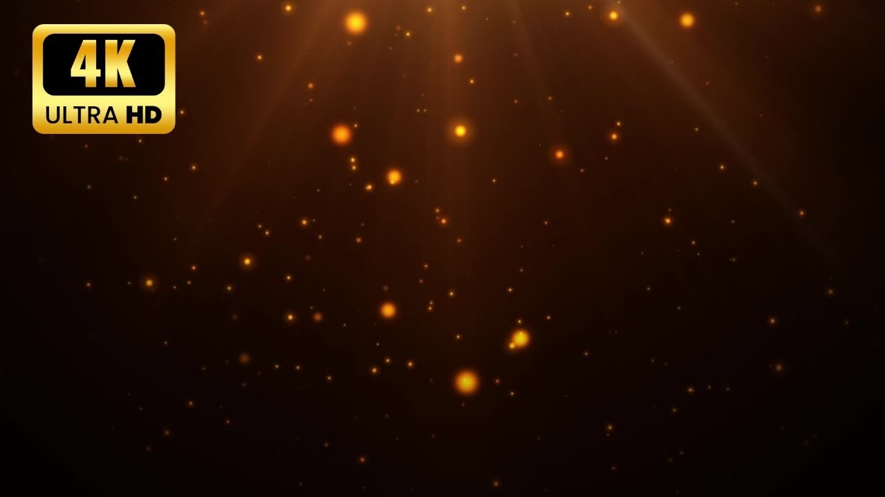 4K No Copyright gold particles abstract background | No Copyright - YouTube