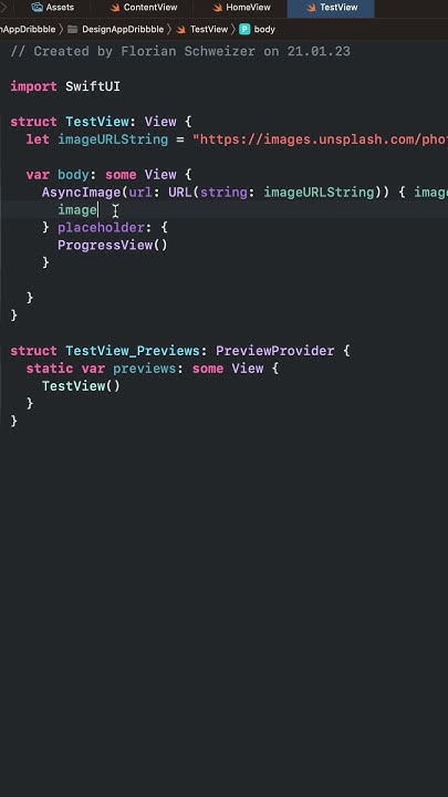 Asyncimage In Swiftui Shorts Swiftui Learnswiftui Xcode Appledeveloper Swiftuitutorial 6281