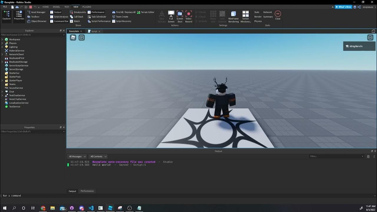 Quick Introductions Into Roblox Scripting Print Statements Youtube