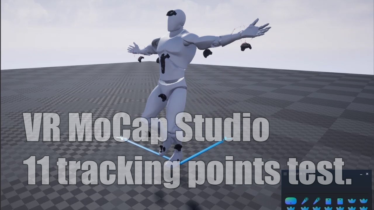 VR MoCap Studio. 11 tracking points test (20200901) - YouTube