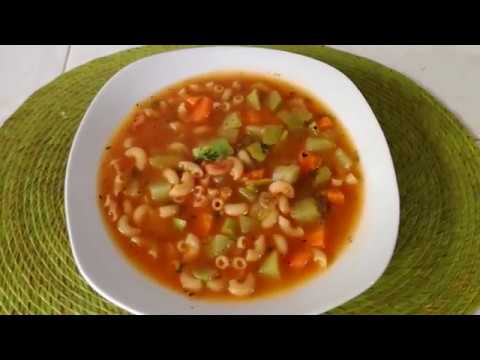 Sopa de Coditos con verduras - YouTube
