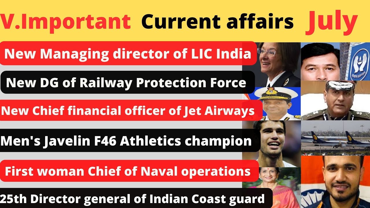 Current affairs July | Daily Current affairs | GK | General knowledge ...