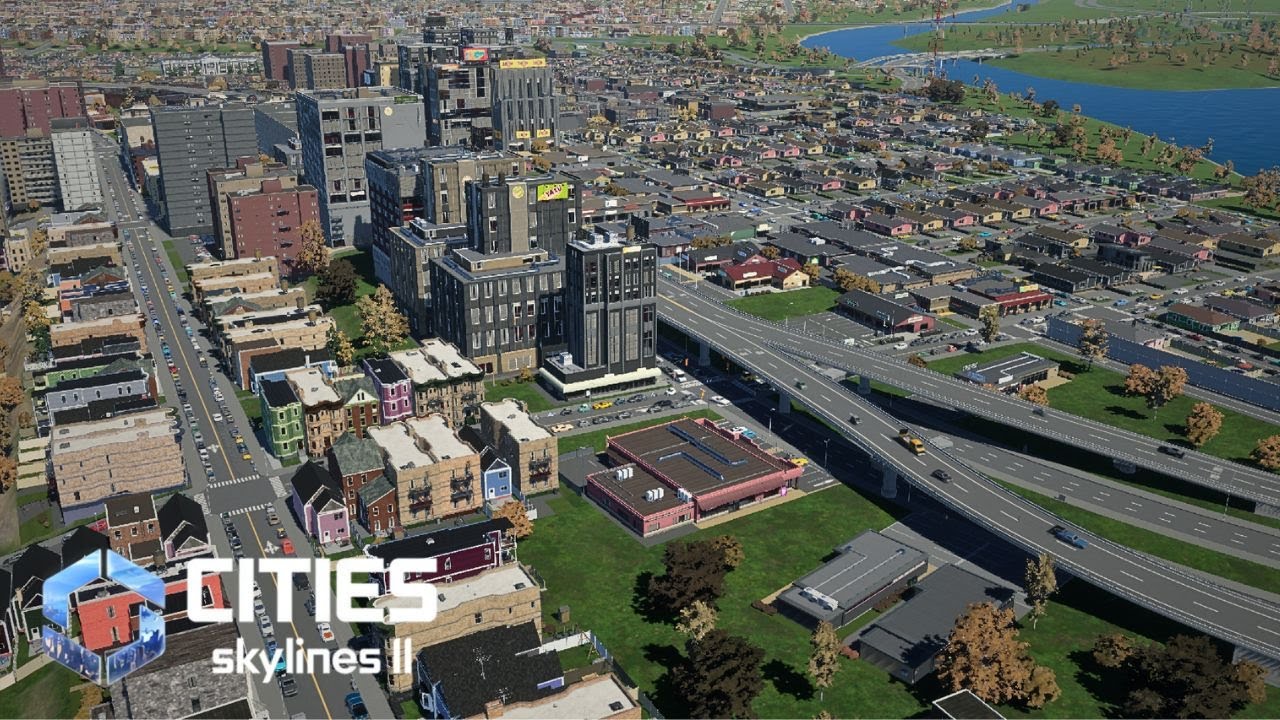 Cities Skylines 2 | Realistic Heavy Traffic Flow On An Elevated Highway! - YouTube