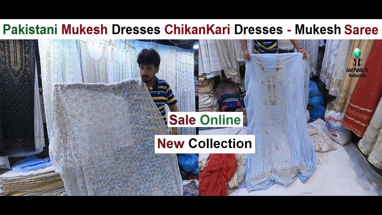 Pakistani Mukesh dresses ChikanKari Dresses - Mukesh Bridal Saree ...