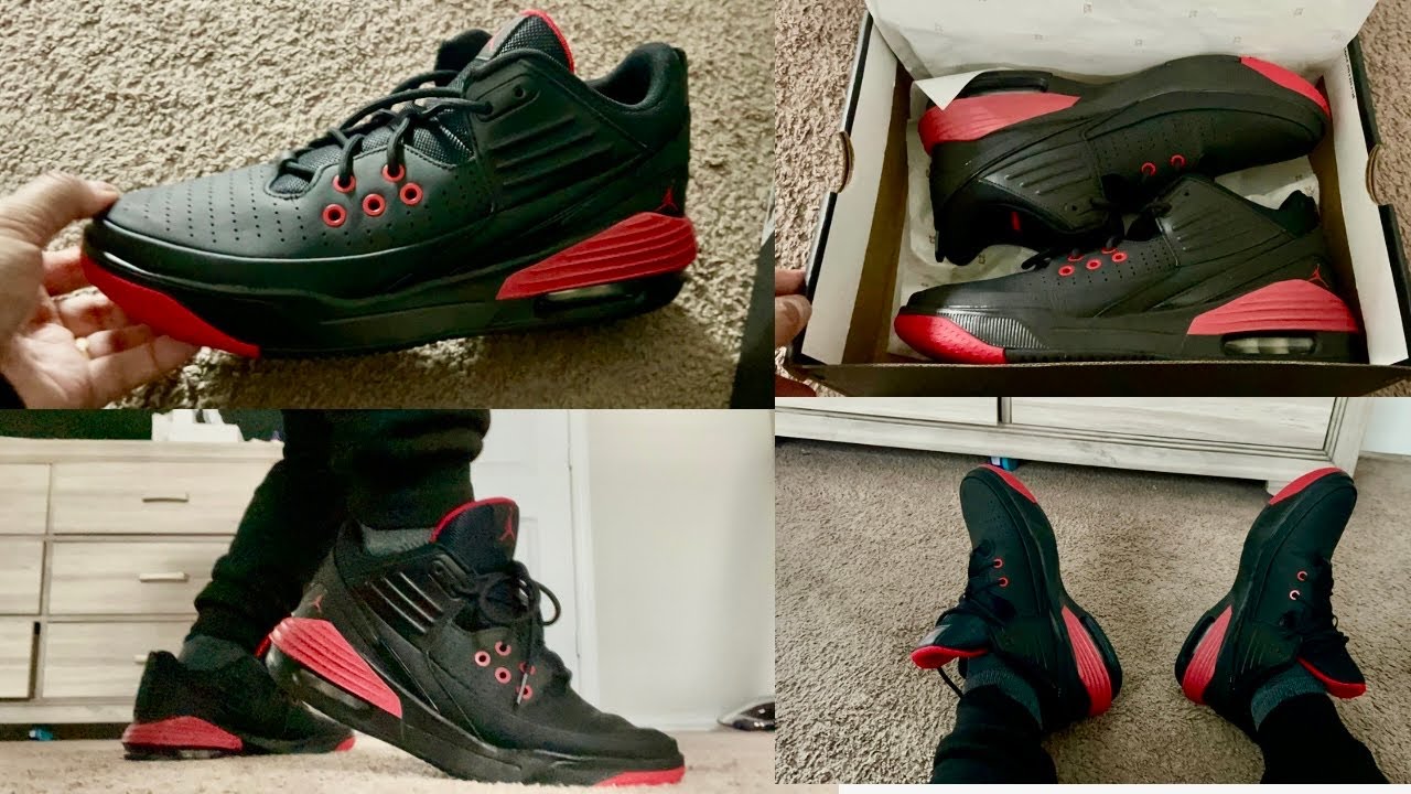 Jordan Max Aura 5 Red and Black Color Unboxing and Fit Test Review ...