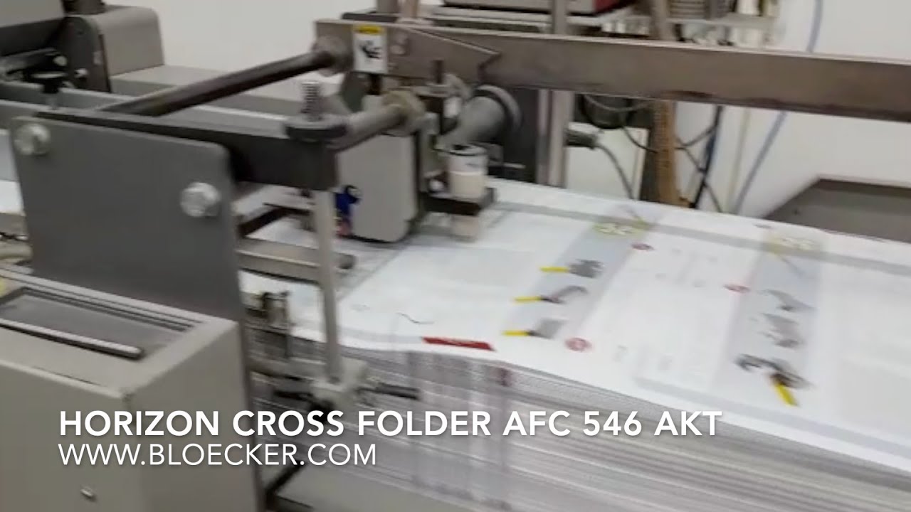Horizon Cross Folder AFC 546 AKT, year 2004 - for immediate sale - YouTube