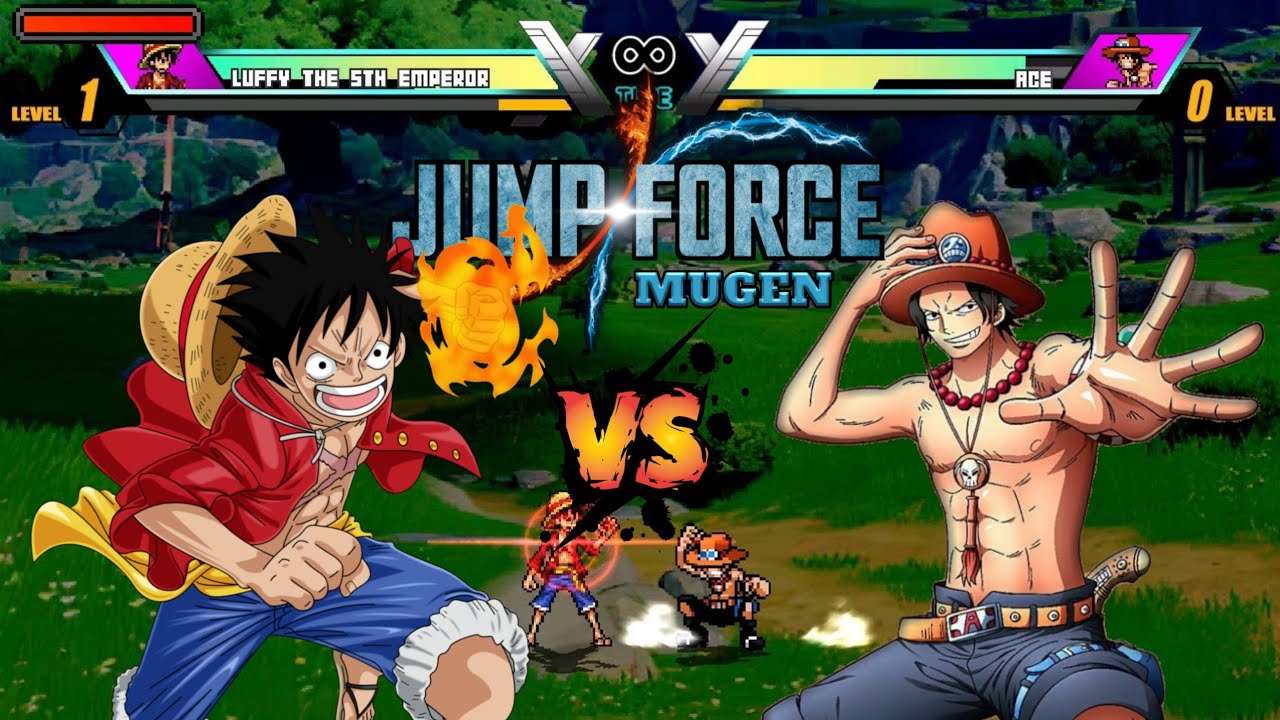 Luffy Vs Portgas D. Ace | Anime Mugen | Jump Force - YouTube