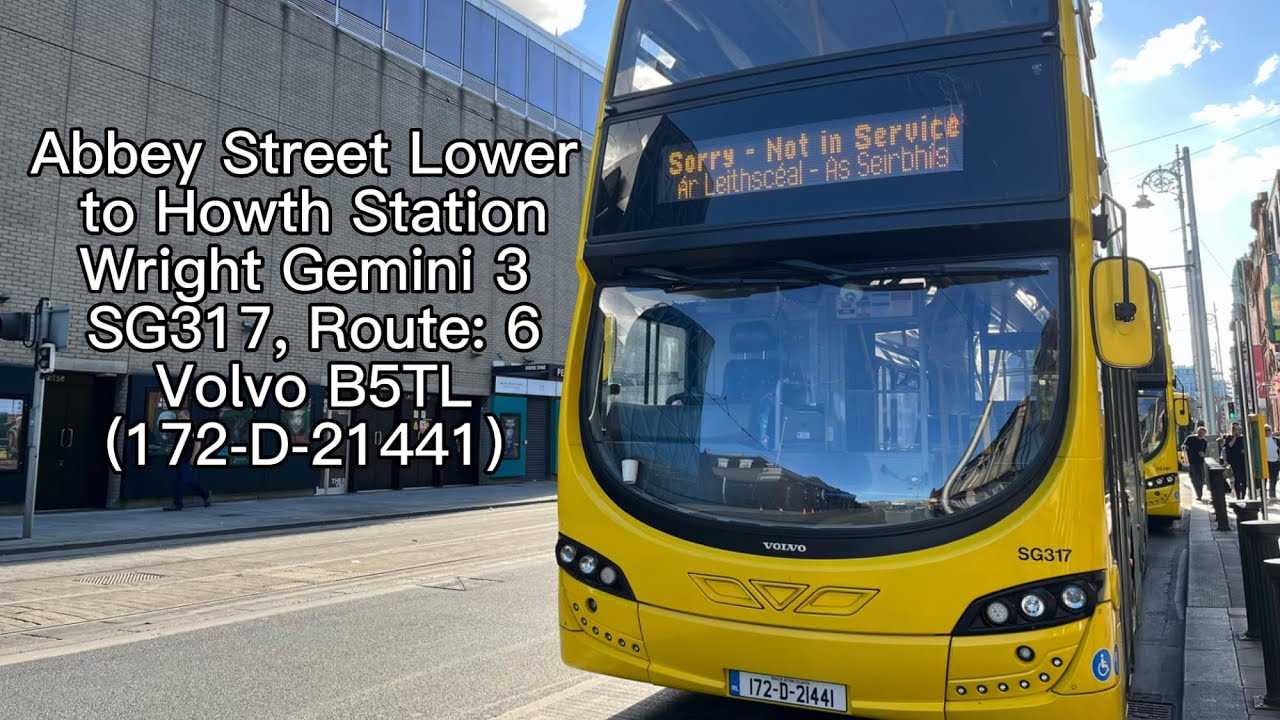 Route: 6 *FULL ROUTE* | Abbey Street Lower to Howth Station | Dublin ...