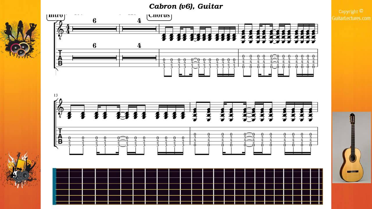 Cabron (v6) - Red Hot Chili Peppers - Guitar - YouTube