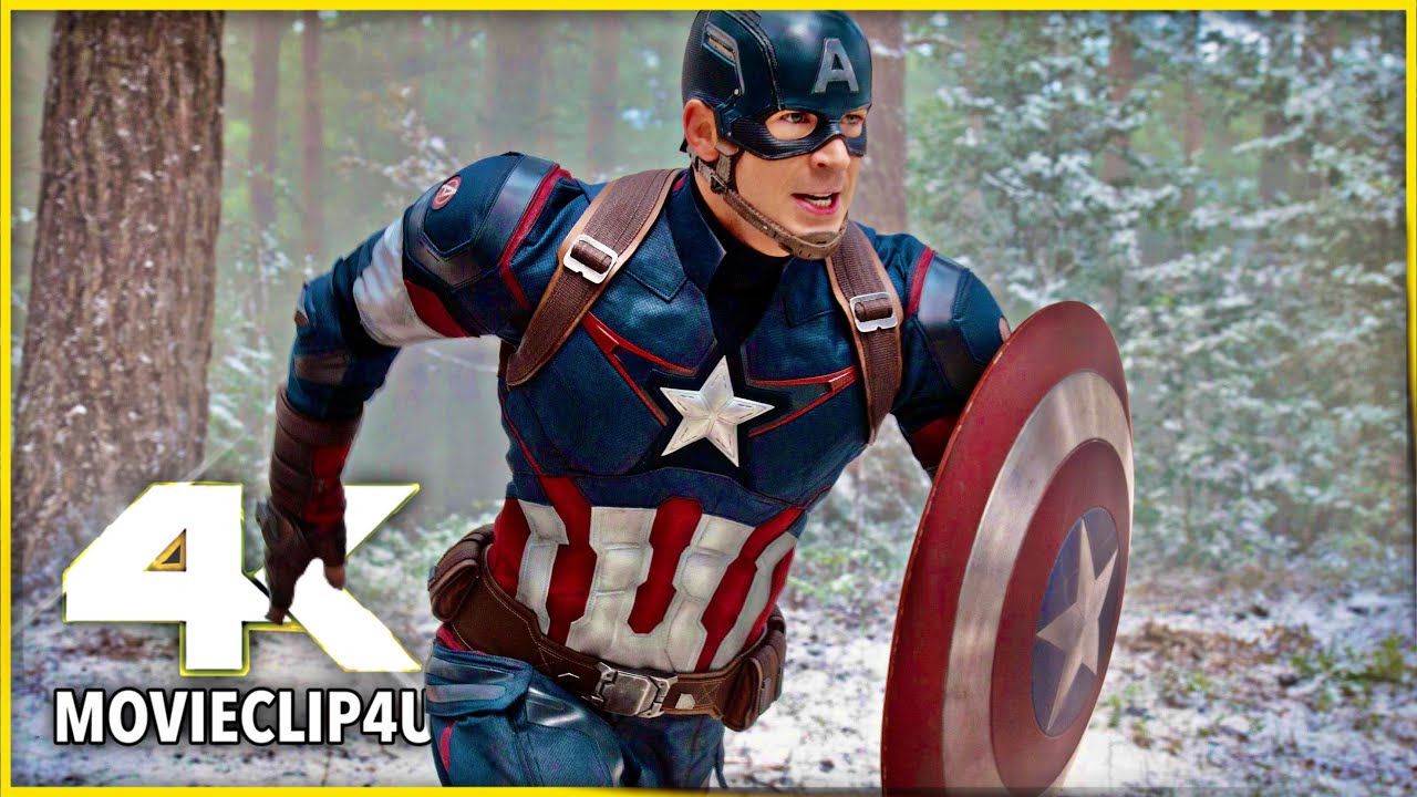 Captain America Vs Ultron Fight Scene - Age of Ultron | 4k Movie Clip ...