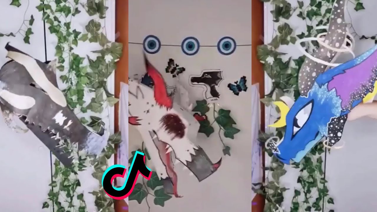 Dragon Puppet Crafts | Paper Dragon TikTok Compilation #281 - YouTube