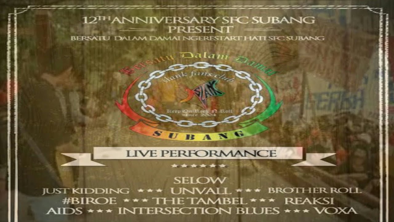 SFC Slank Fans Club subang Anniversary 12th | IMANEZ - Harus Mau ...