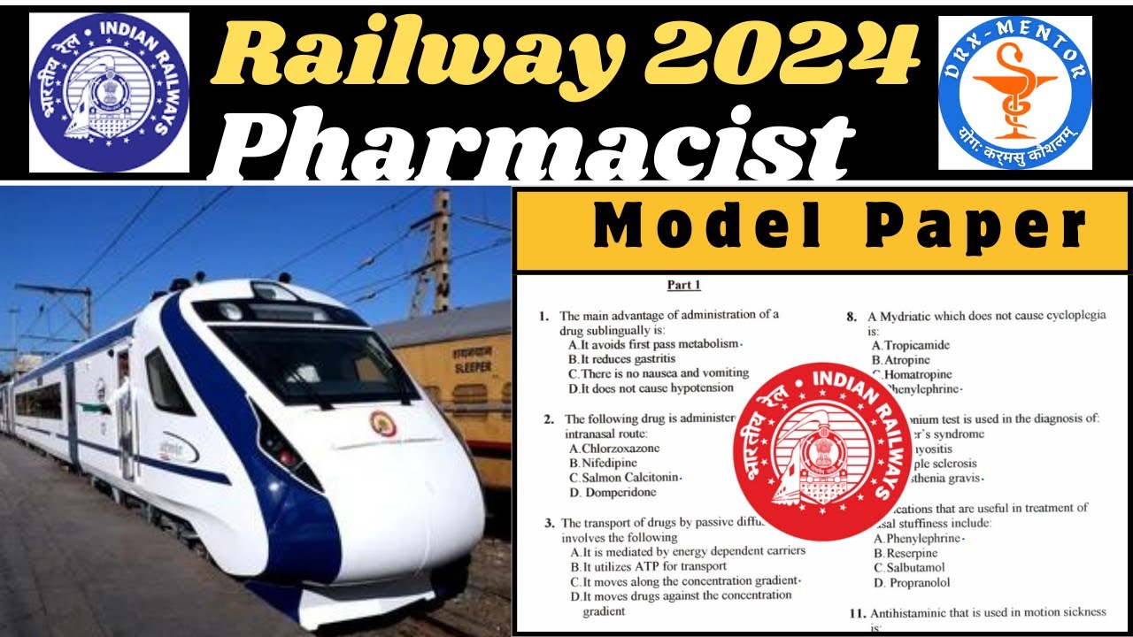 Railway Pharmacist 2024 | RRB Pharmacist 2024 | RRB Pharmacist exam ...