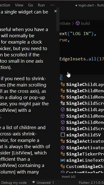 Fix Bottom Overflowed Error When Keyboard Show Flutter Shorts Short Flutter 
