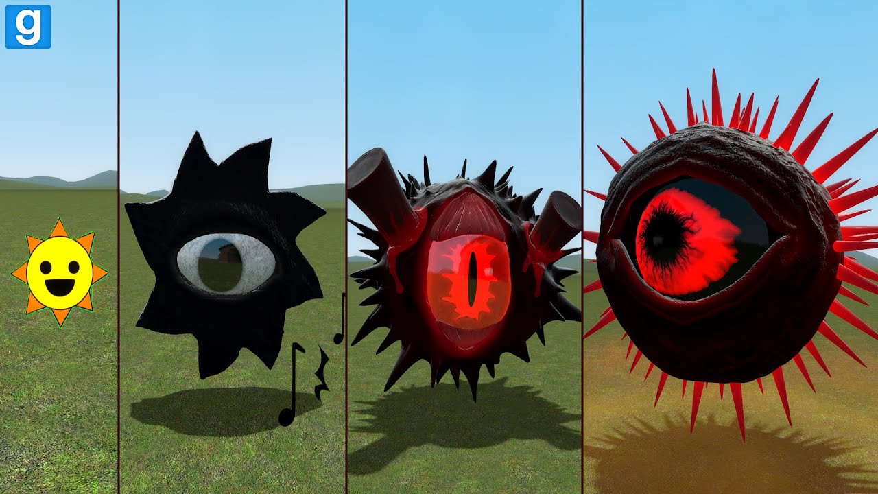 Gmod - Các trạng thái Quỷ ám của Mr Sun Sprunki (Sprunki Mặt trời kinh ...