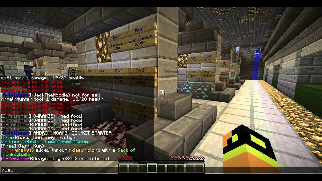 minecraft cosmic server - YouTube