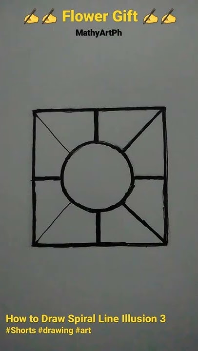How to Draw Spiral Line Illusion 3 - YouTube