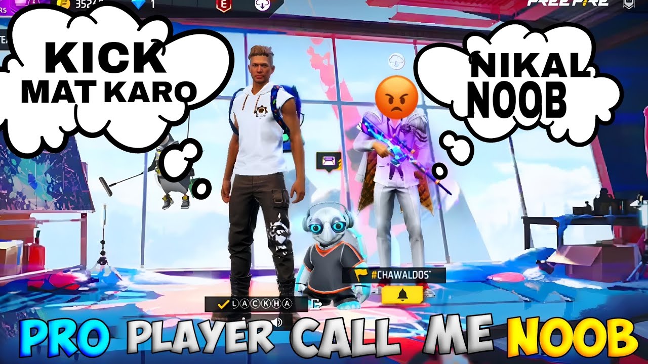 Pro PLAYER CALLED ME NOOB 😡 FREEFIRE - YouTube