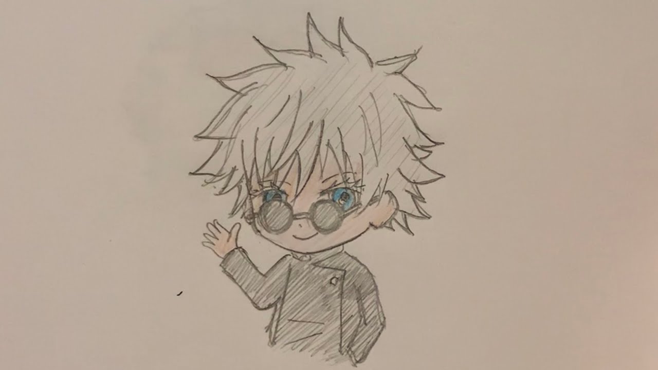 How To Draw Satoru Gojo | Step By Step | Jujutsu Kaisen - YouTube