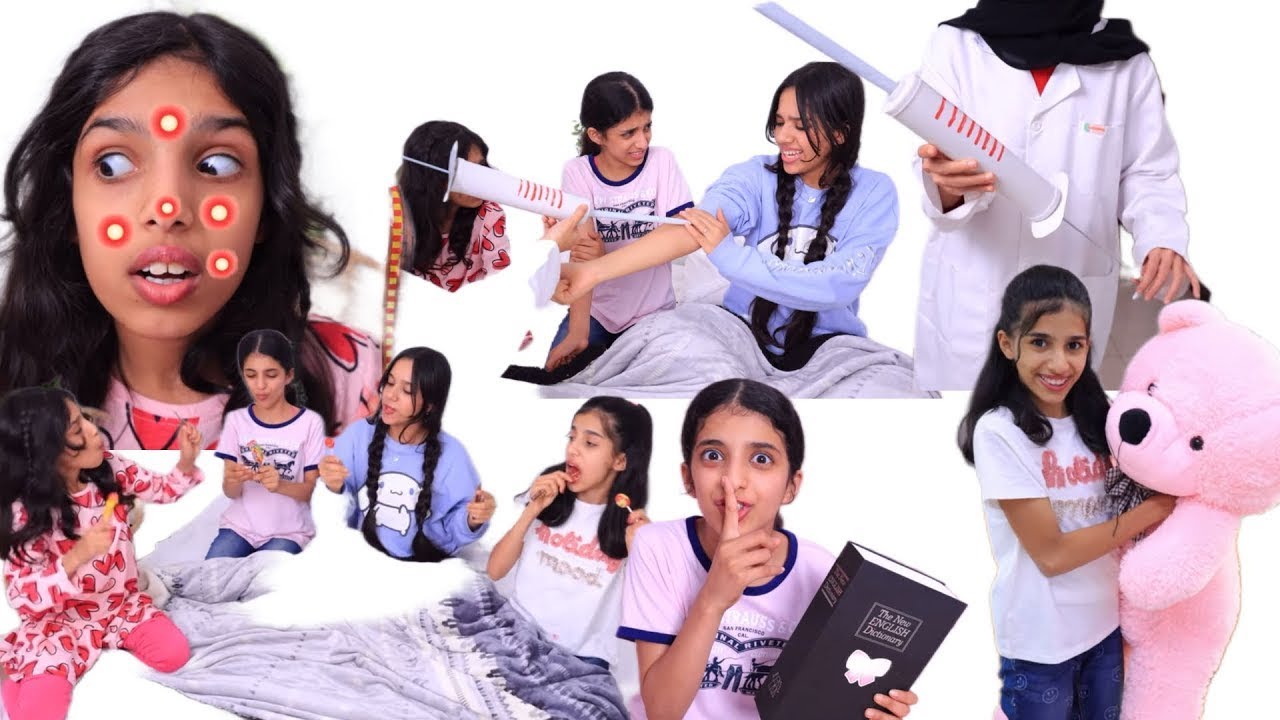 الدكتورة اعطت شفا والبنات اكبر ابرة | شفا|كرتون|العابshfa|The doctor ...