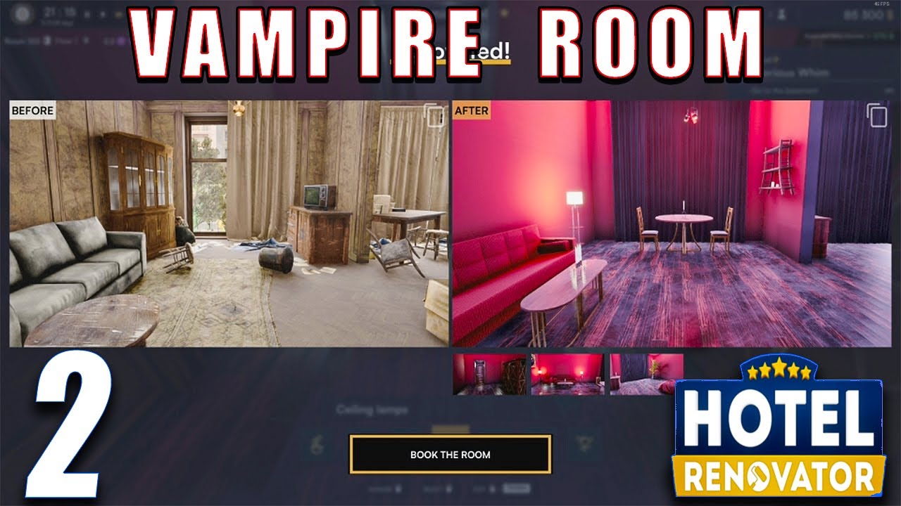 Getting The VAMPIRE Room Ready - Hotel Renovator - #2 - YouTube