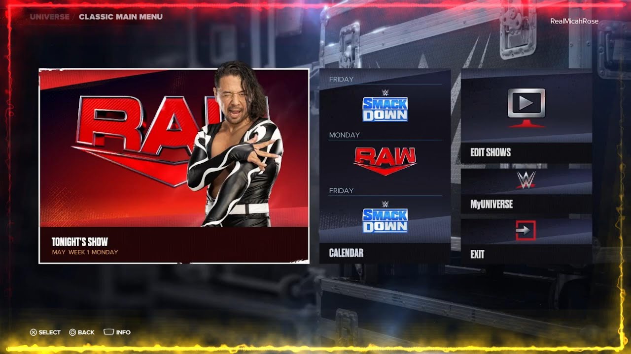 WWE 2k24 Raw Universe Mode ep.1- Maxing out my potential! Superstar ...