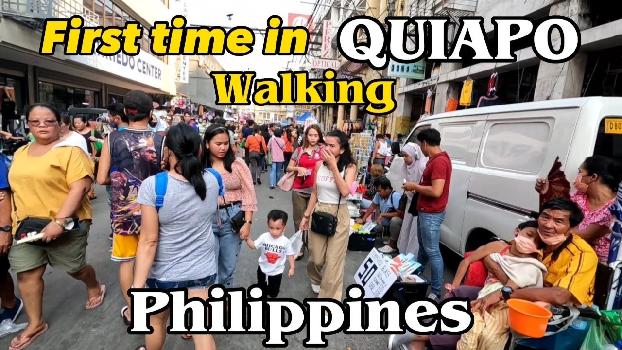 First time in QUIAPO walking tour Philippines 🇵🇭 - YouTube