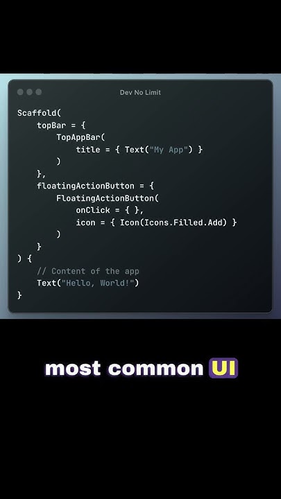 Scaffold in Jetpack Compose? #jetpackcompose #scaffold #androiddev #uidesign #kotlin - YouTube