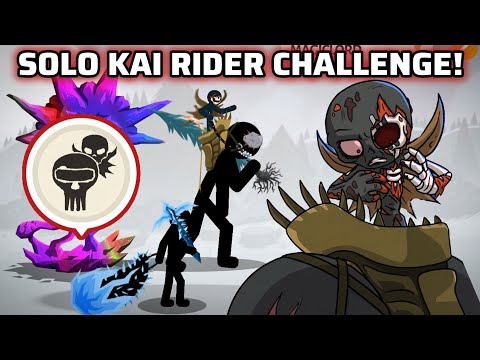 Can I Win With Only Using General Kai Rider? Stick War: Saga 2v2 Challenge