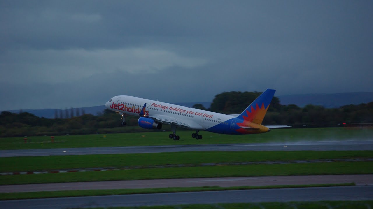 Jet 2 757 takeoff - YouTube