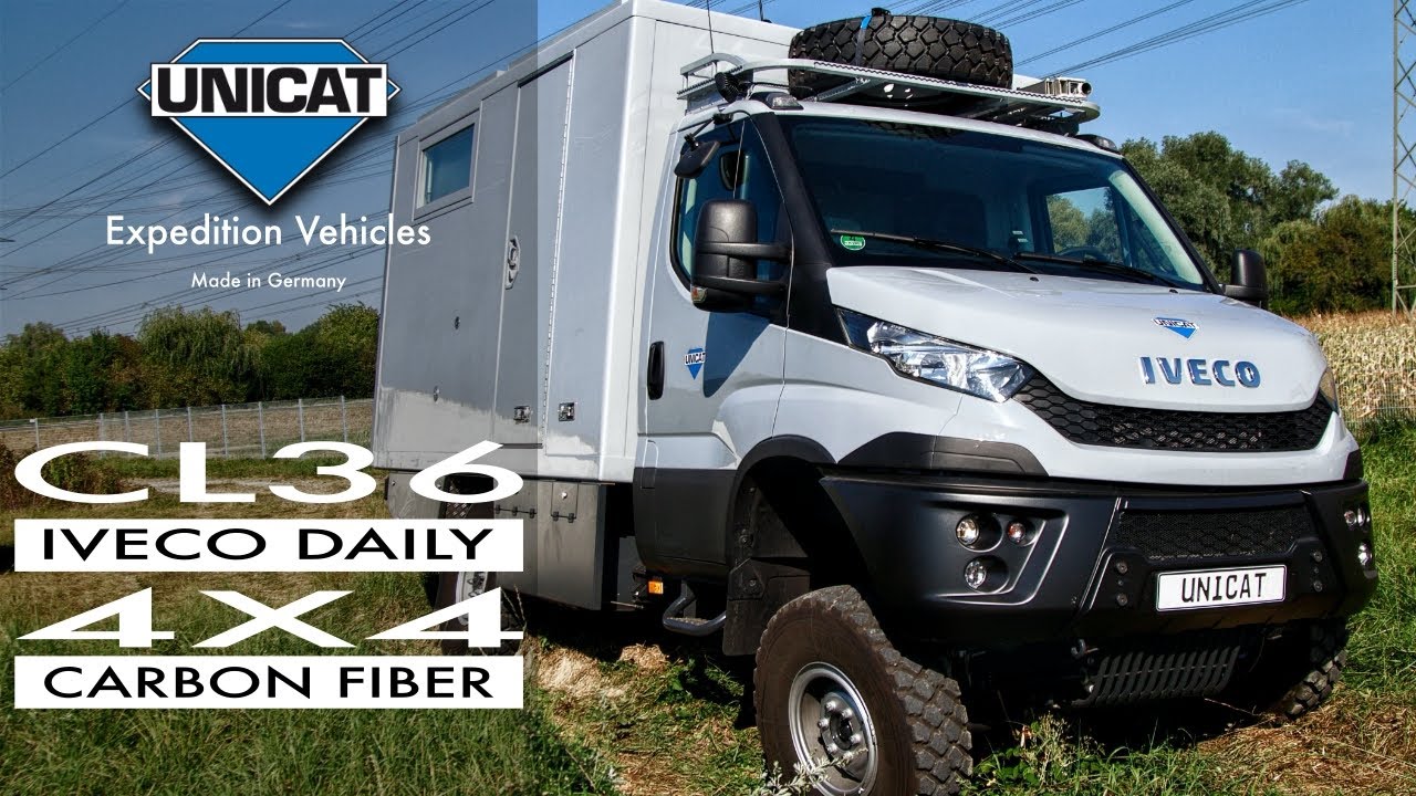 UNICAT Expedition Vehicles - CL36 Iveco Daily 4X4 Carbon Fiber - YouTube